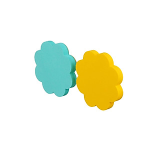 Post-it Super Sticky Notes, 3x3 in, 2X the Sticking Power, Daisy Shape, Assorted Colors, (7350-DSY)