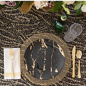 PARTY BARGAINS 8 Crystal-Like Highball Glasses (14oz) - Disposable Shatterproof Elegant Design Glass Sets for Drinking, For Pool Parties, Outdoors Receptions, Weddings