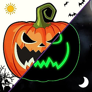 Halloween Magnetic Decorations Stickers, JULMELON 22pcs Pumpkin Bat Car Magnets Decorations Accessories for Halloween Party Supplies Fridge Car Garage Door Cruise Decor
