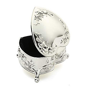 Engravable Heart Shaped Jewelry Box for Bridal Attendant