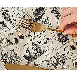 Disney The Nightmare Before Christmas Black and White Kitchen Hand Towel Set | Quick-Dry Wash Cloth, Highly Absorbent Dish Towel