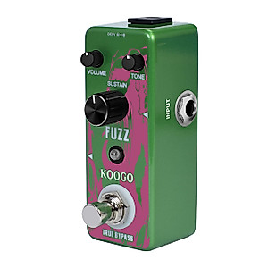 Koogo Fuzz Pedal Fuzz Distortion Effect Pedals for Electric Guitar Bass