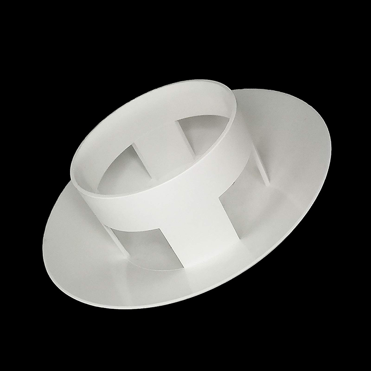 Chimney Rain Cap PVC Breathable Cap Plastic Rain Cap Vent Cap Pipe Cap Vent Cap, 4.3 inches (110 mm)