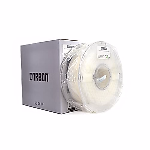 Certified Food Grade PLA+ 3D Printer Filament - Carbon Brand - Lab Tested FDA Compliant Food Safe, 1.75mm, 1kg, Temp: (Nozzle 190°C - 220°C, Bed: 0°C/40°C - 70°C), Accuracy: +/- 0.02 (Transparant)