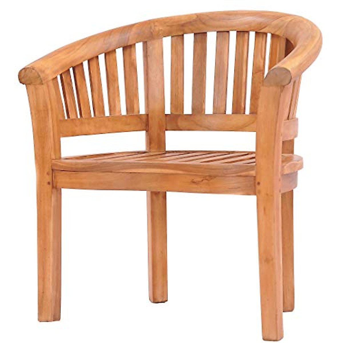 Teak Peanut Outdoor Patio Chair, Made from Solid A-Grade Teak Wood