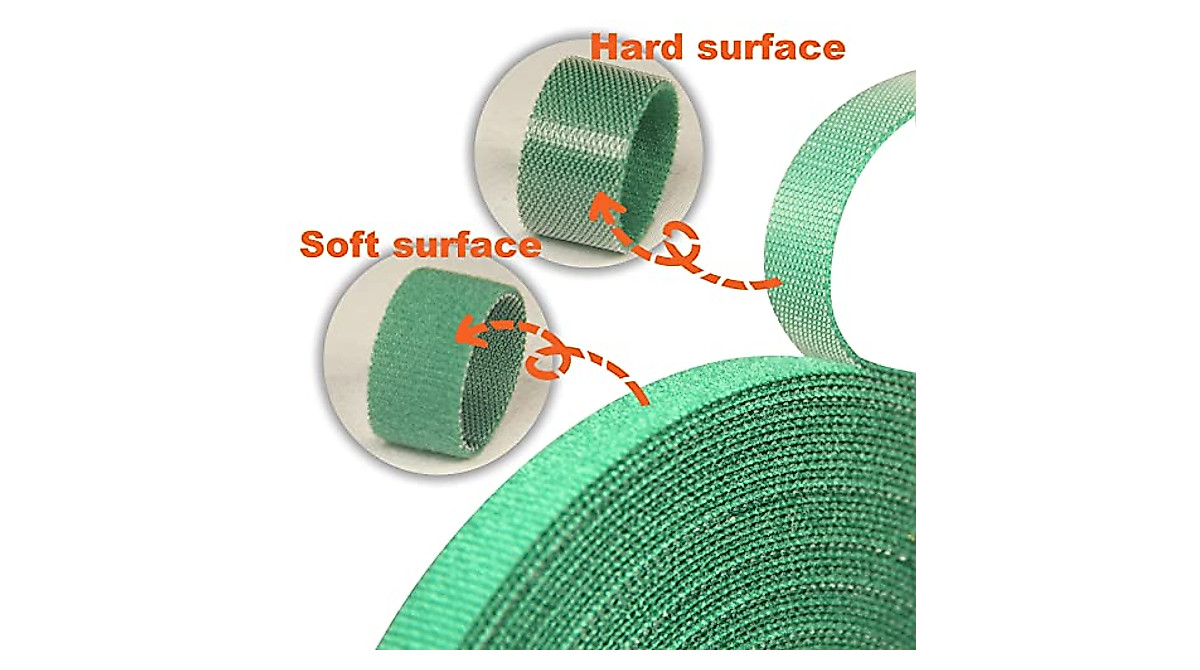 Reusable Plant Ties Velcro Straps,Green Nylon Plant Tie Strap Gardening ...