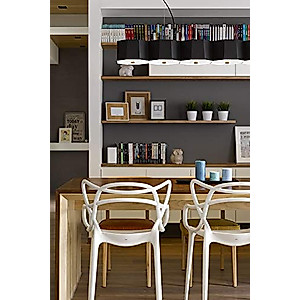 2xhome - Set of 6 White Dining Room Chairs - Modern Contemporary Designer Designed Popular Home Office Work Indoor Outdoor Armchair Living Family Room Kitchen