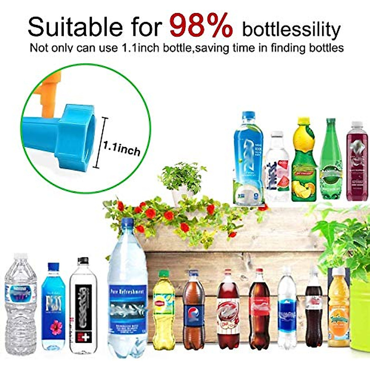 LINRUS 12pcs Automatic Irrigation Watering Spike for Plants Flower Indoor Household Auto Drip Irrigation Watering System Waterer