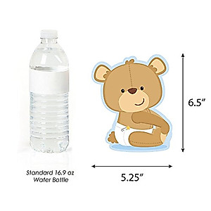 Baby Boy Teddy Bear - Decorations DIY Baby Shower Party Essentials - Set of 20