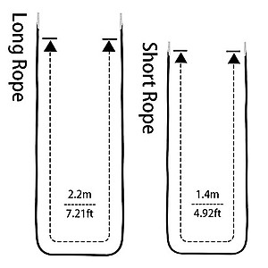 Alamic Zero Gravity Chair Replacement Cords, Replacement Laces for Zero Gravity Chairs Antigravity Chair, Zero Gravity Recliner Repair Tool for Lounge Chair, Bungee Chair, 4 Cords - Black