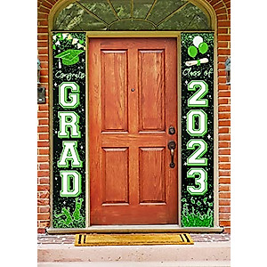 Congrats Graduation Banner Party Supplies,Graduation Party Decorations 2023,Class of 2023 Graduation Hanging Flag Porch Sign for Any Schools or Grades,Graduation Banners Party Backdrop Door Sign