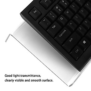 Keyboard Holder, Keyboard Tray, Acrylic Computer Keyboard Stand Transparent Keyboard Holder for Office Home School Keyboard Supplies