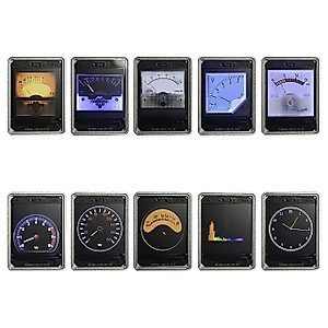 Vastarry Mini 1.3" LCD Stereo Voice Control Music Spectrum Amplifier Audio Level Indicator Rhythm Analyzer Rhythm Light VU Meter