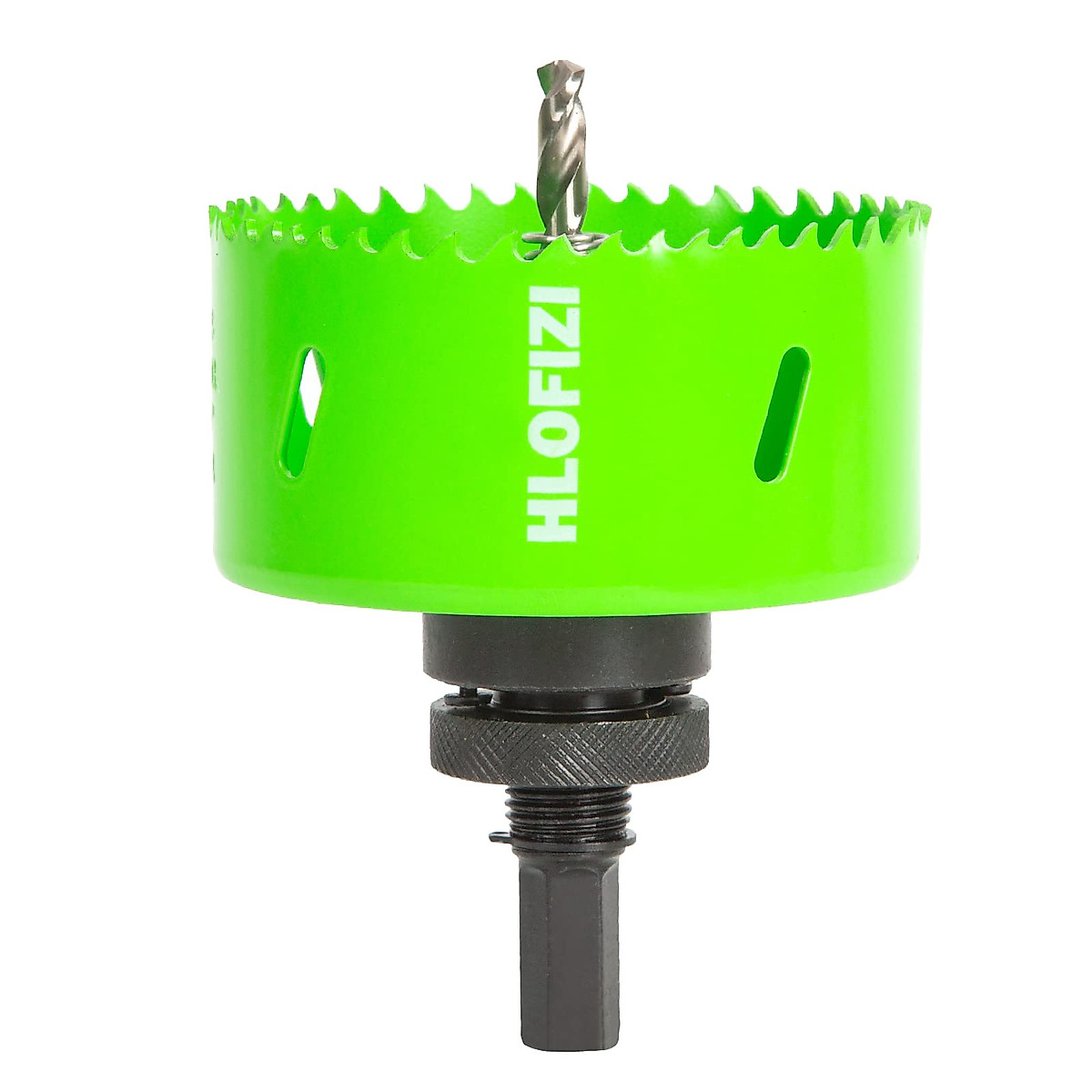 HLOFIZI 3-1/4 Inch Hole Saw Bi-Metal for Wood Metal Plastic with Arbor, Green