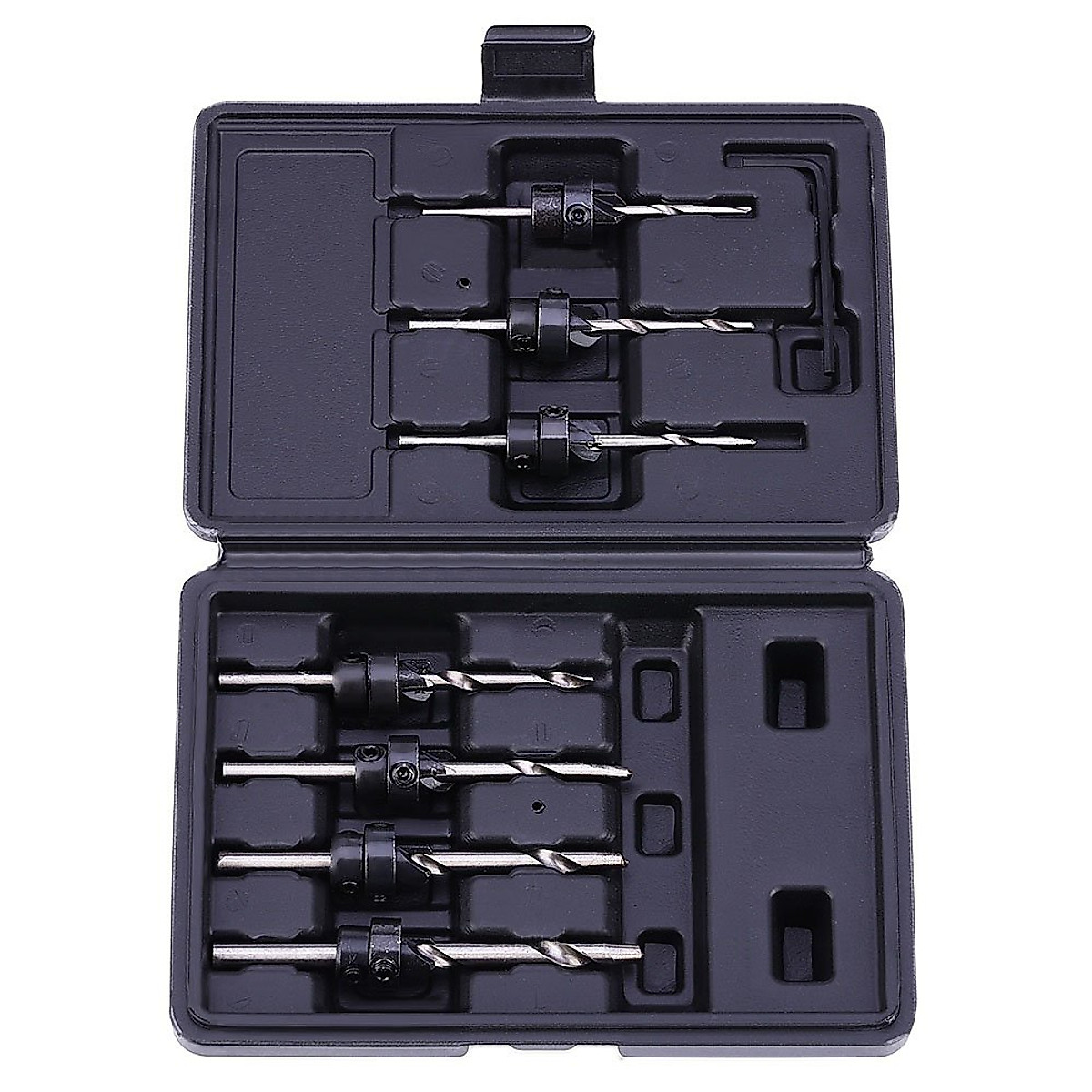 GORCHEN Countersink Drill Bit Kit Set Woodworking Screw Hole Cutter Assortment Quick Change Adjustable Depth