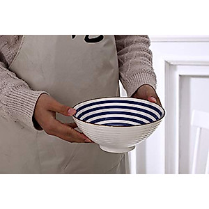 Porcelain Bowls Set of 4, Ceramic Salad Bowl, Large Serving Bowl for Desserts, Ramen, Pho, Noodles, 35 Ounce,8-inch Pho, Noodles, Asian dishes, Set of 4