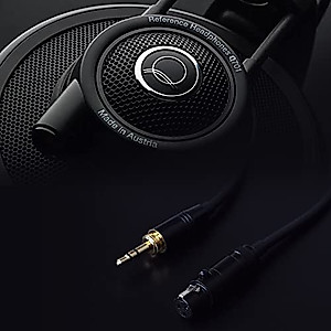 Sqrmekoko Upgrade Cord Replacement for AKG Q701 K712 K240 K240S K702 K141 K171 K181 K271 MK II K241 K175 K275 Pioneer HDJ-2000 Headphones Extension Spring Relief Coiled Audio Cable(5~15ft)