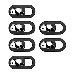 Mobestech Computer Camera 6Pcs Laptop Camera Cover Cartoon Slide Laptop Webcam Cover Slide Web Cam Privacy Cover Camera Sticker for Laptop, PC, and More Accessories Laptop Stickers