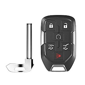 VOFONO Self-Programmable Key Fob Compatible with 2015 2016 2017 2018 2019 2020 Chevy Suburban Tahoe GMC Yukon, Chip Included (HYQ1AA, 13580802)