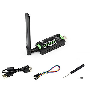 waveshare SIM7600G-H 4G DONGLE LTE USB Adapter for Industrial Grade 4G Communication and GNSS Positioning,Support/PC/Raspberry Pi/Drone/Industrial Computer,150Mbps Downlink Rate,Global Band Support