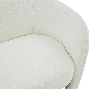 SAFAVIEH Couture Collection Zhao Ivory Boucle Curved Loveseat