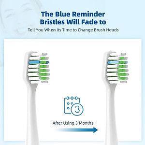 Replacement Toothbrush Heads Fits for Waterpik Complete Care 9.0 (CC-01), Care 5.0 (WP-862) Sonic Electric Tooth Brush Refill(8-pc), Pisonicleara