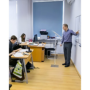 KSacry Large Acrylic Podium Stand,42.3'' H Pulpits for Churches, Lecterns &Podiums,Conference Portable Podium for Weddings, Classroom, Presentation Podiums,Metal Base(15.7" L x 11.8" W x 42.3" H)