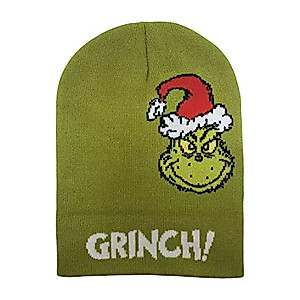 Bioworld Dr. Seuss The Grinch Who Stole Christmas Hat Character Cuff Beanie Cap Licensed New