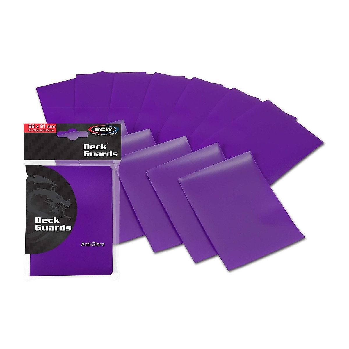 BCW Double Matte Deck Guard Color Combo Pack 400 Count 8 Color Combo - Double Matte Premium Deck Guard Card Sleeves for Trading Cards, Collectable Gaming Cards, MTG cards, L5R, TCG, Basketball