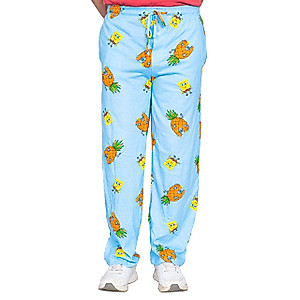 Mad Engine Spongebob Squarepants Pineapple House Lounge Pants - X-Large - Cartoon Pajama Pants - Christmas Pajama Pants - Funny PJ Pants