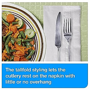 Tork Advanced Dinner Napkin, 1/8 Fold, 2-Ply, 310100, 6 x 350 napkins