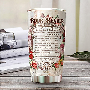 Book Lover Tumbler - Gifts For Book Lover On Christmas, Birthday - Librarian Tumbler for Women - Book Lover Mug - Book Lover Cup - Gifts for Women - Gifts for Her