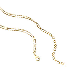 PAVOI 14K Gold Plated 925 Sterling Silver Necklace for Women | Hypoallergenic Sterling Silver Chain with Yellow Gold Plated Pendant Coin | 15mm Gold Plated Coin Perimeter