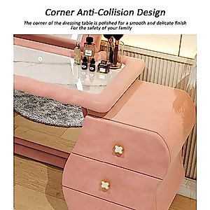 Makeup Vanity with Lights,Vanity Desk with Chair, Drawers Makeup Table with Lighted Mirror, 3 Lighting Colors for Women Girls