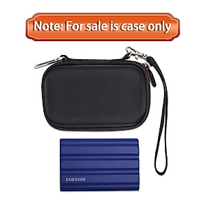 LTGEM Hard Case Compatible with Samsung T7 Shield T9 Portable SSD Solid State Drive,Blue
