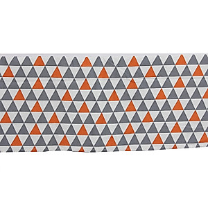 Crib or Toddler Bed Skirt or Dust Ruffle 100% Cotton Percale, Botanical, Purple/Lilac/Green/Plum