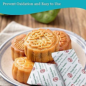 VacYaYa 50CC(200-Pack) Food Grade Oxygen Absorbers Packets for Home Made Jerky and Long Term Food Storage, Stored in Vacuum Bag and 3 times Oxygen Absorption Capacity