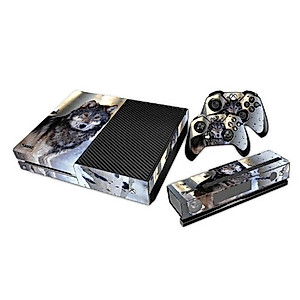 Protective Vinyl Decal Skin/stickers Wrap for Xbox One Console+ 2 Controllers+kinect-Wolf Animal