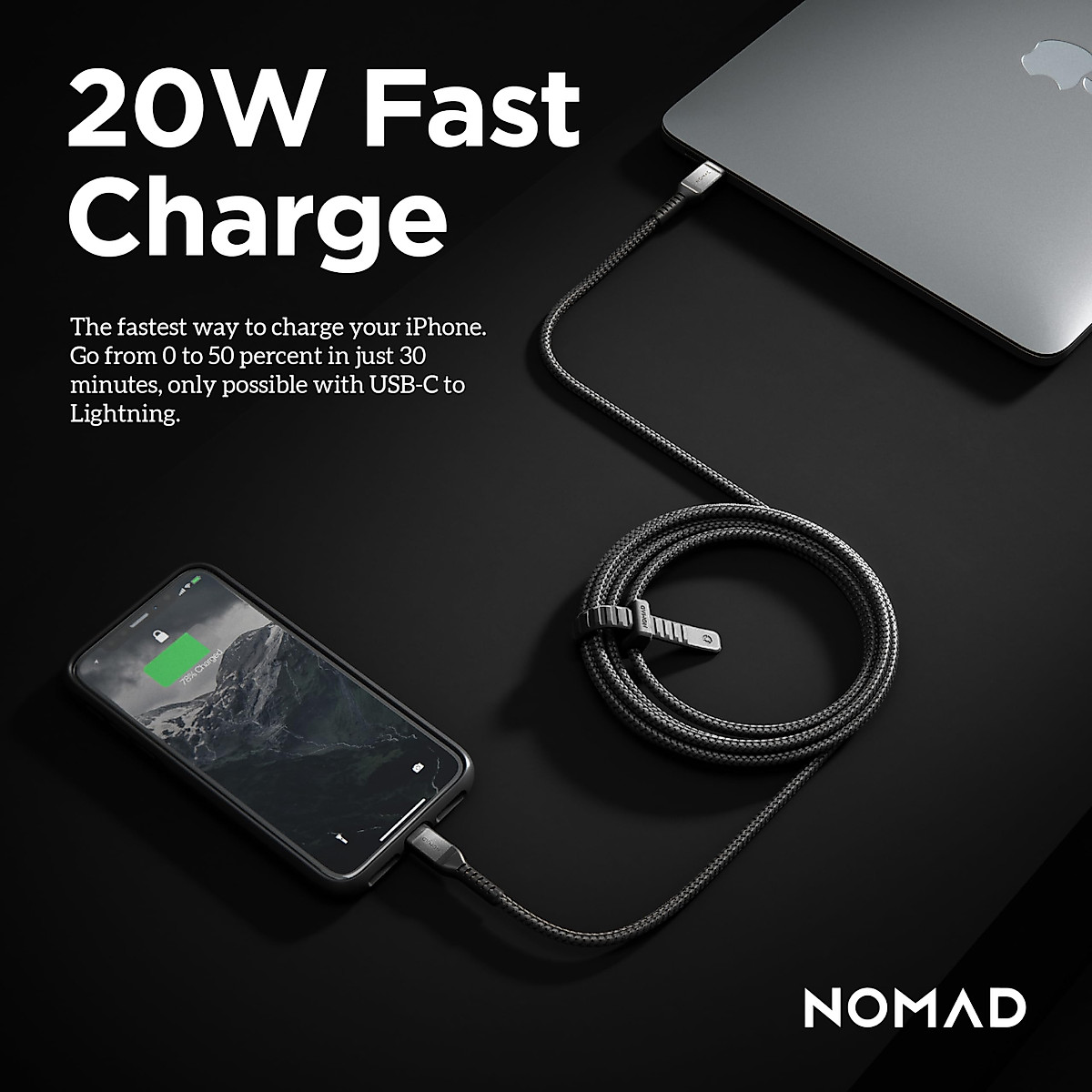 NOMAD Lightning Cable | 3.0 Meters | USB-C to Lightning