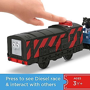 Thomas & Friends Motorized Toy Train Talking Diesel Engine with Sounds Phrases & Cow Cargo for Preschool Pretend Play Kids Ages 3+ Years