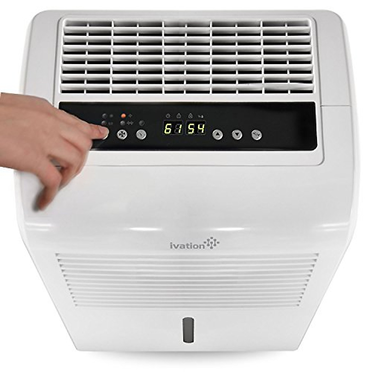 Ivation 4,500 Sq Ft Energy Star Dehumidifier, Large Capacity Compressor Dehumidifier Includes Programmable Humidistat, Hose Connector, Auto Shutoff Restart, Washable Filter, Timer and Casters