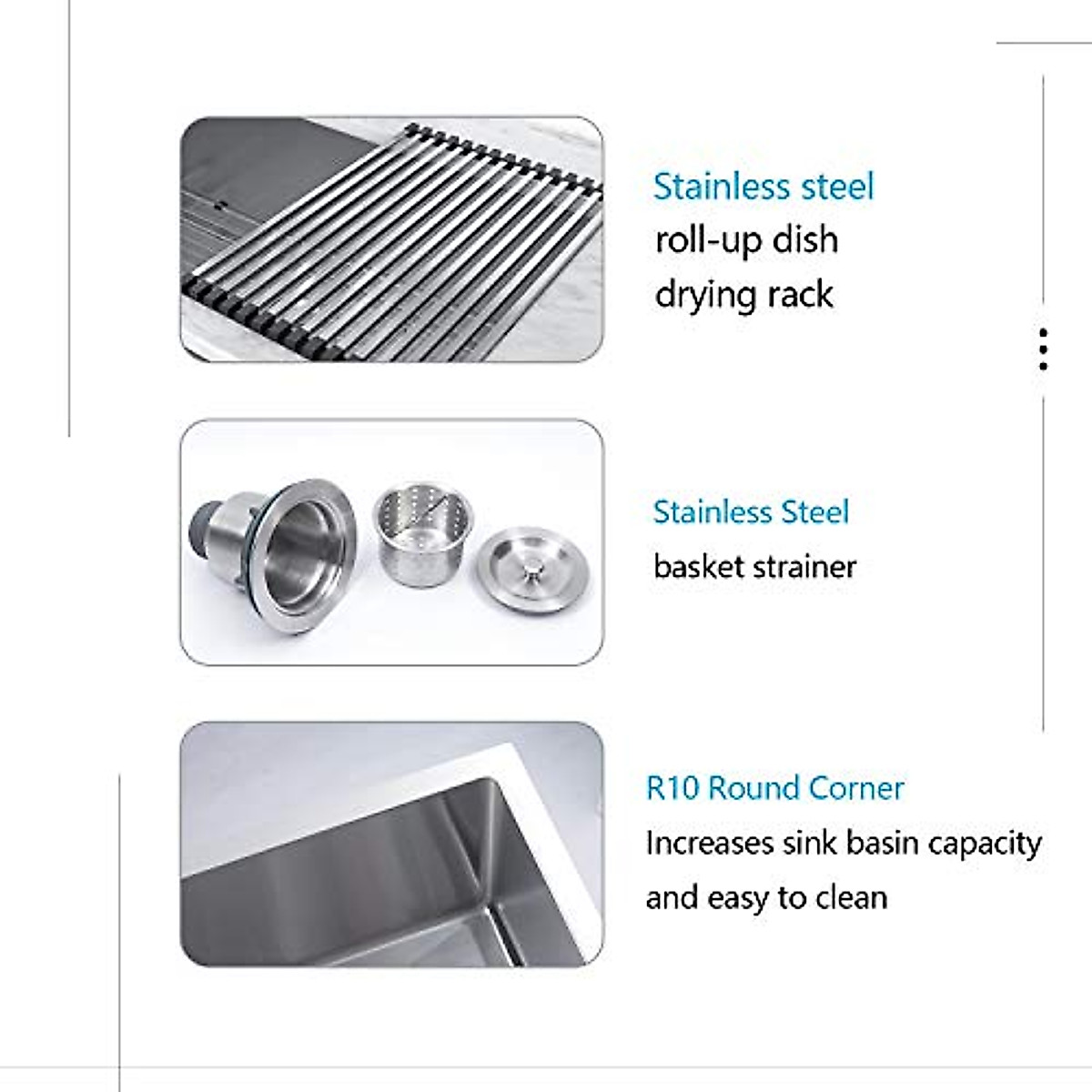 33 Kitchen Sink Drop In Double Bowl - Lordear 33"x22" Kitchen Sink Stainless Steel 16 Gauge Topmount Double Bowl 60/40 Kitchen Sink