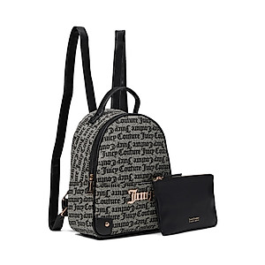 Juicy Couture Pullout Pouch Backpack Black/Beige One Size