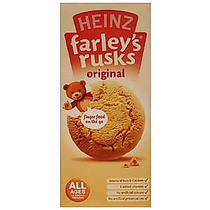 Heinz Farley Rusks, Biscuits For Baby's & Toddlers, 5.3-Ounce Boxes (Pack of 6)