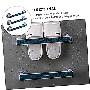 Holibanna 6 Pcs Slippers Storage Rack Metal Clothing Rack Wall Mount Clothing Rack Metal Storage Rack Shoe Storage Organizer Shoe Organizer Adhesive Shoe Rack Towel Storage Rack Towel Rack
