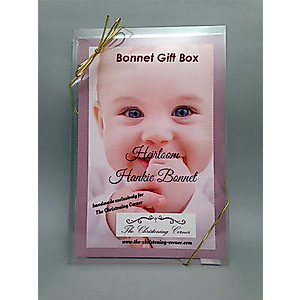 Angel Lace Christening Handkerchief Bonnet