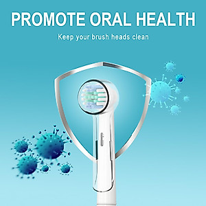 HSYTEK 6 Pack Toothbrush Cover Caps Compatible with Oral B Braun Replacement Heads, Fits for Cross Action Brush Heads and Pro 1000 Electric Toothbrushes, Convenient for Travel and More Sanitary