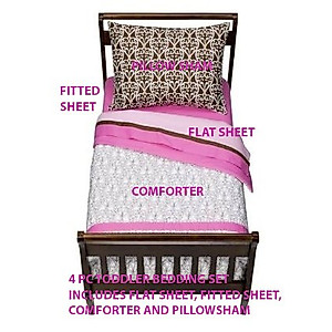 Bacati - Damask Pink/chocolate Hamper