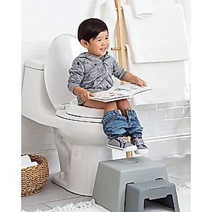 Skip Hop Potty Training Toilet, Go Time 3-in-1 Potty, White/Grey