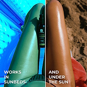 BYROKKO Shine Brown Premium Tanning Accelerator Oil (150 ml), XXL Tanning Oil for Outdoor Sun or Sunbed, Suntan Oil with Luscious and Fresh Orange Scent, Achieve a Natural Tan with Natural Ingredients